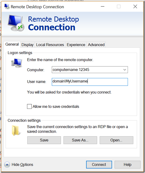 Remote desktop rdp file generated | Arvon TechTalk (Fin)